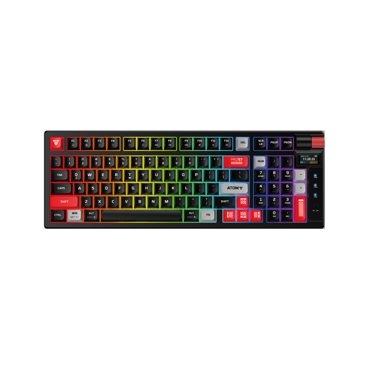 Fantech ATOM PRO97 MK918 Wireless Mechanical Keyboard - Black - Red ...