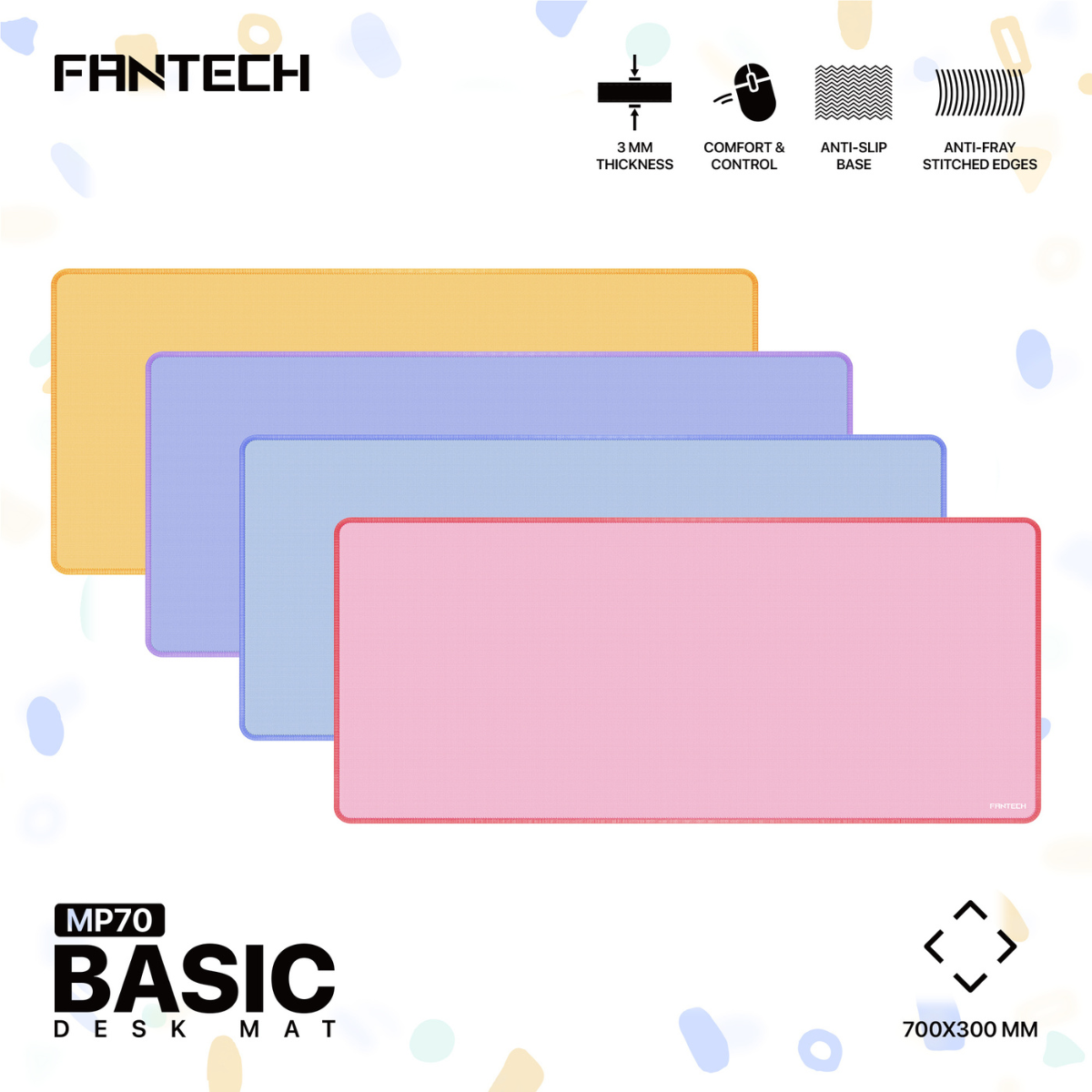 Fantech BASIC MP70 Deskmat - Purple - MPFTMP70PUR | Mwave