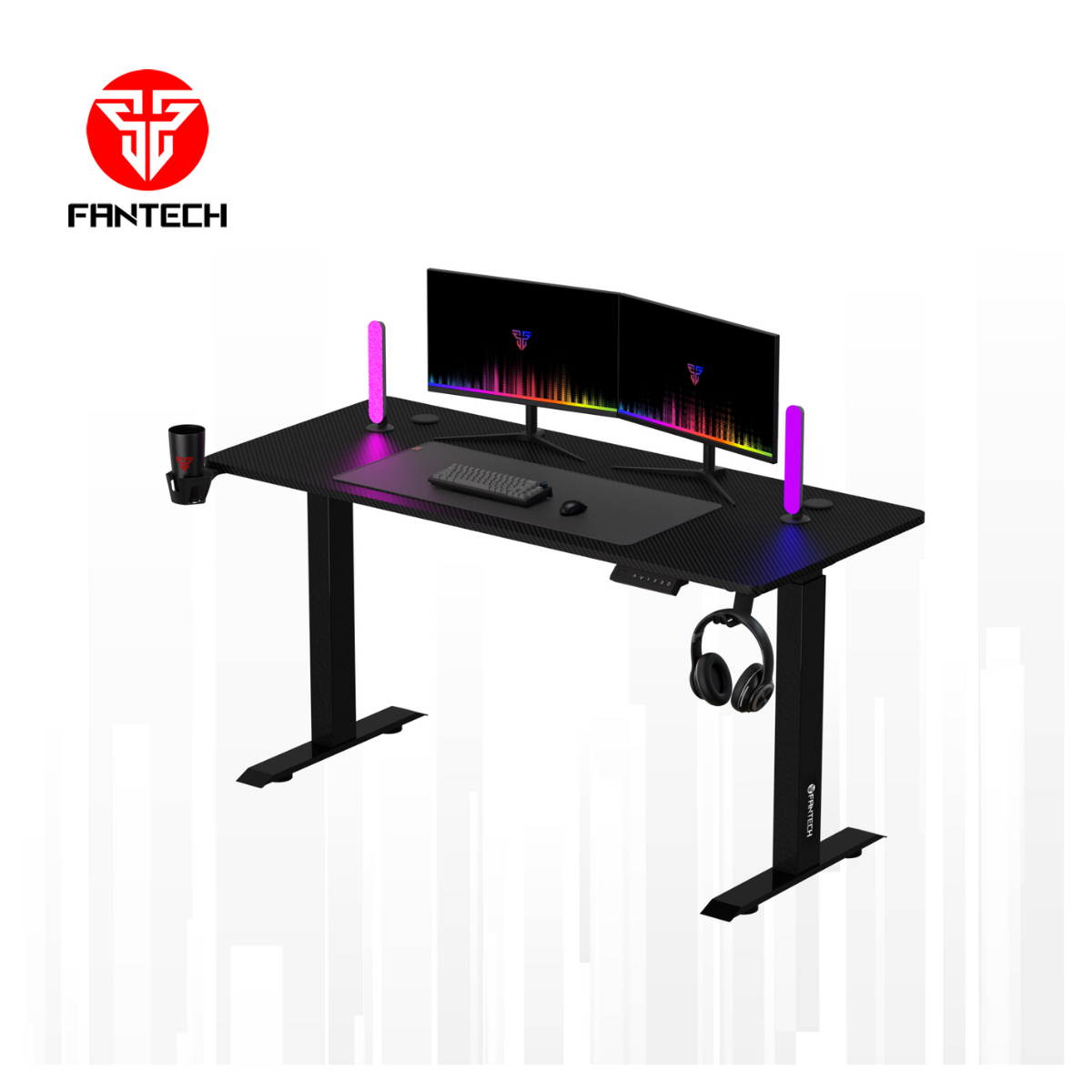 Fantech GD914 Adjustable Rising Desk - Black - GAMEDKGD914BK | Mwave