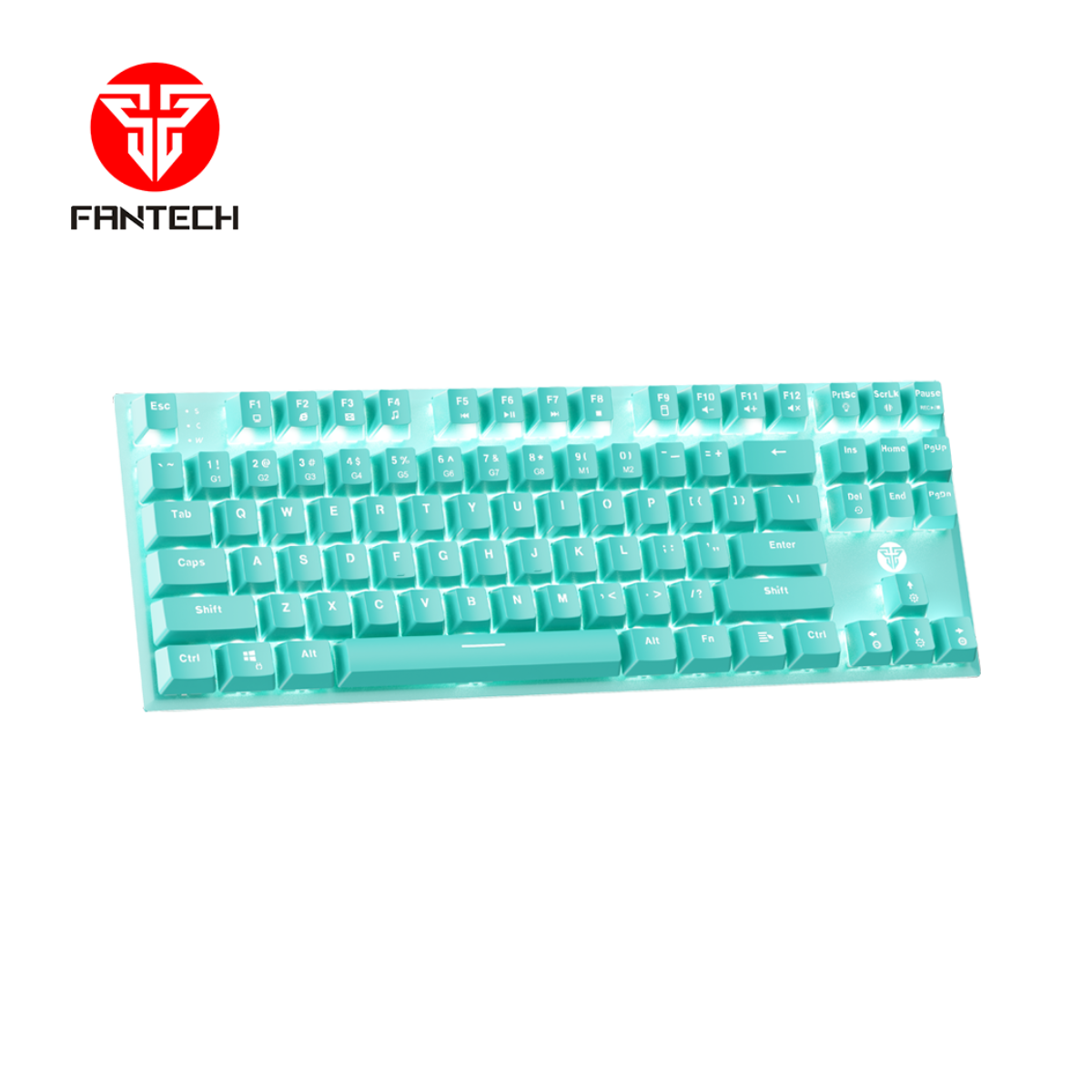 Fantech MAXFIT87 MK856 Mechanical Keyboard - Mint Edition - Blue ...