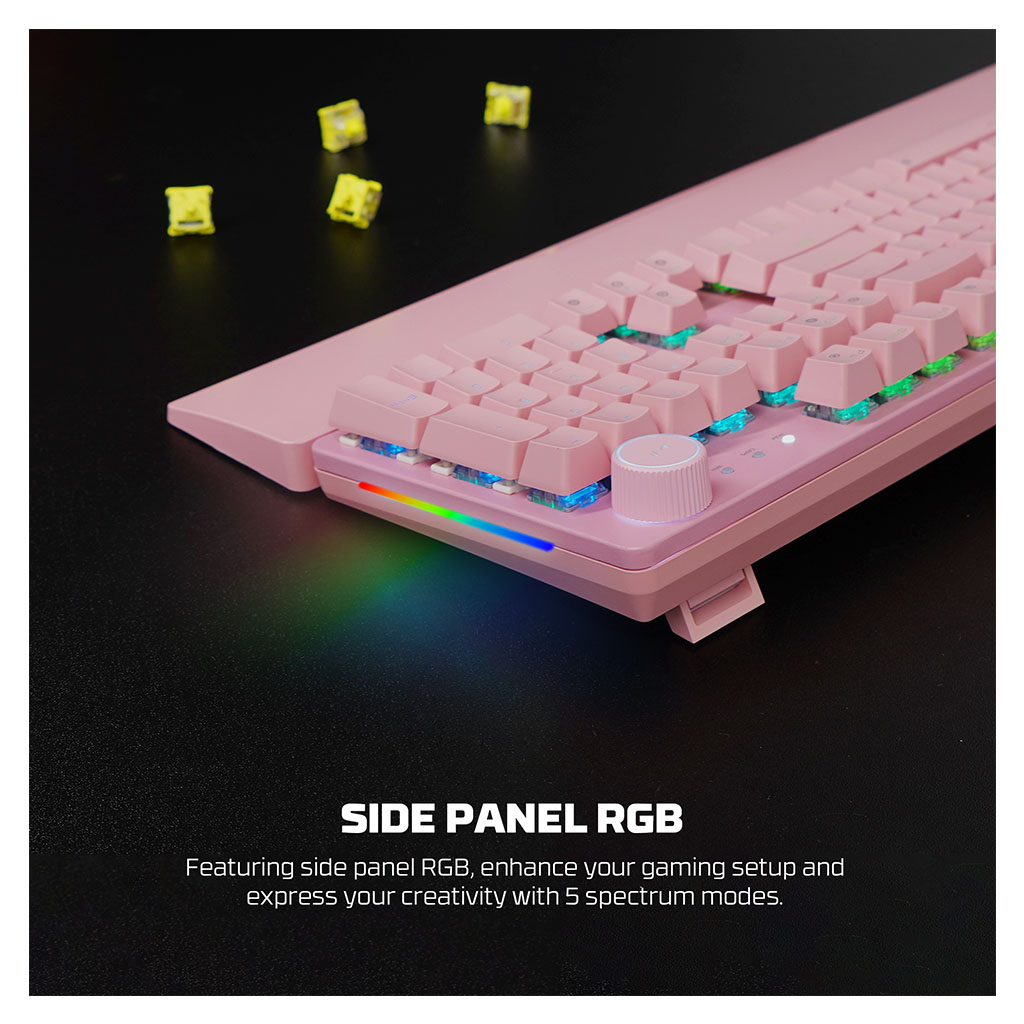 Fantech MAXPOWER II Wired Hot-Swap RGB White Mechanical Keyboard ...