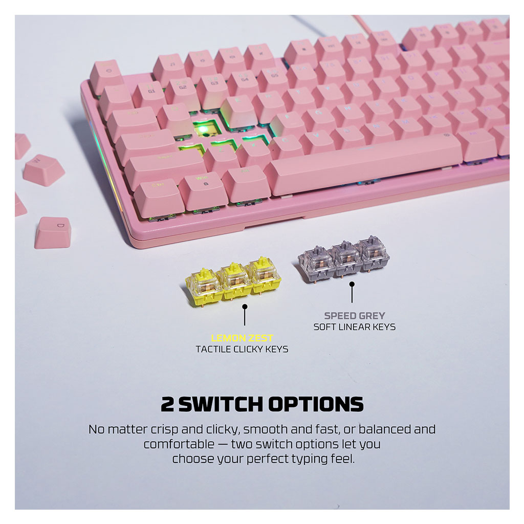 Fantech MAXPOWER II Wired Hot-Swap RGB White Mechanical Keyboard ...