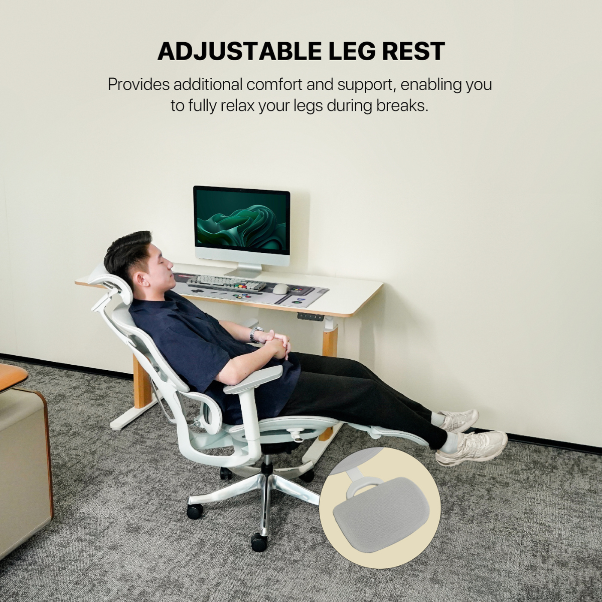 Fantech OC3 Ergonomic Office Chair - Grey - CRFTOC3GY | Mwave