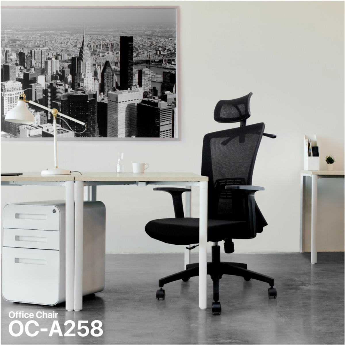 Fantech OC-A258 Office Chair - Black - GAMECFTOCA258 | Mwave