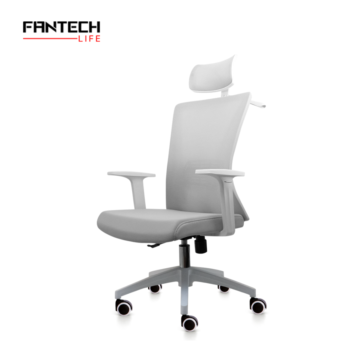 Fantech OC-A258 Office Chair - White - GAMECFTOCA258WE | Mwave