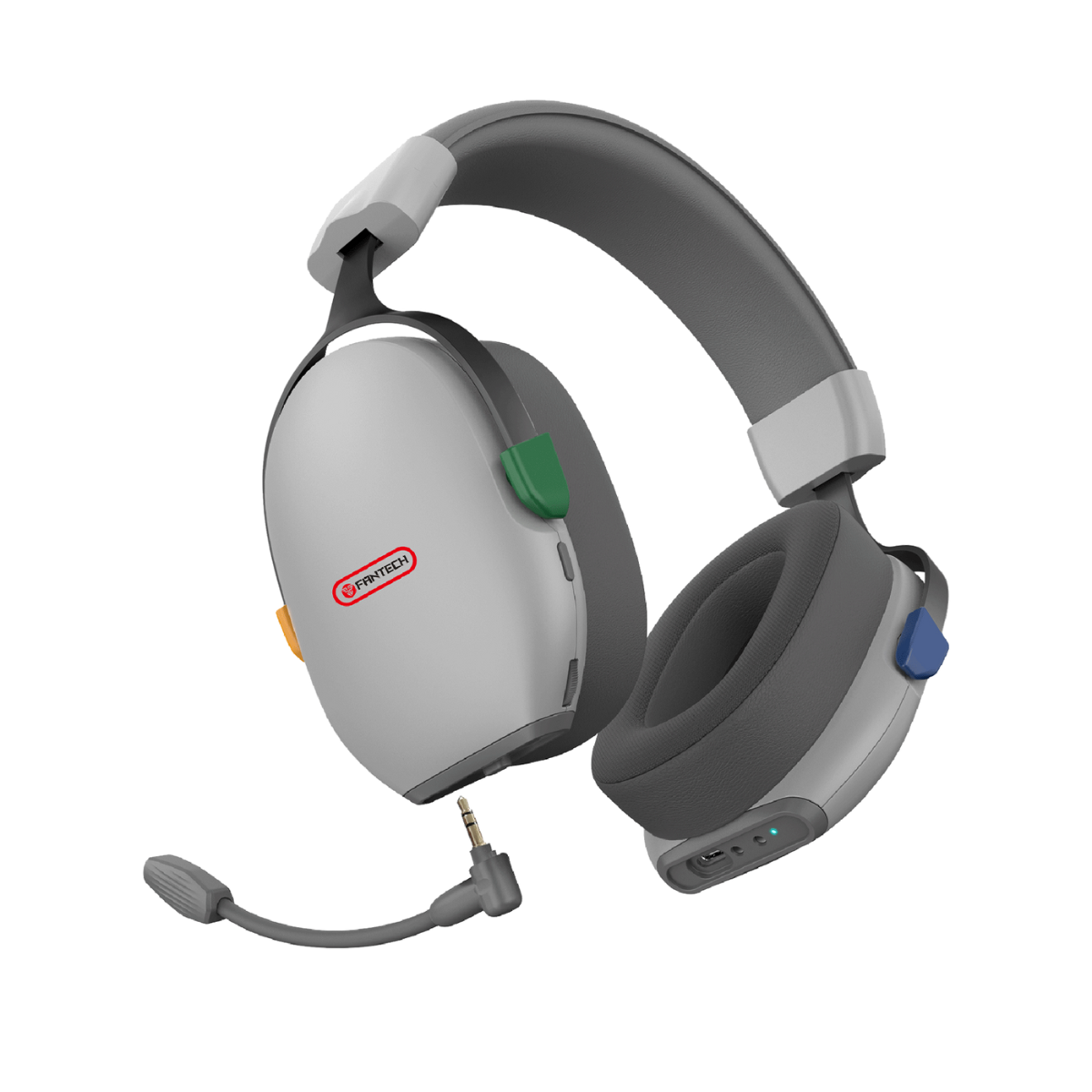 Fantech SUPER MAXFIT Bluetooth Wireless Headset w/ Detachable Mic ...