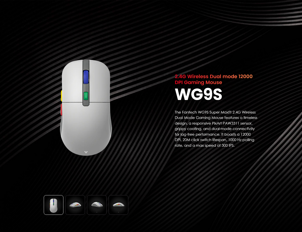 Fantech SUPER MAXFIT Wireless Gaming Mouse - MSFTWG9SSM | Mwave