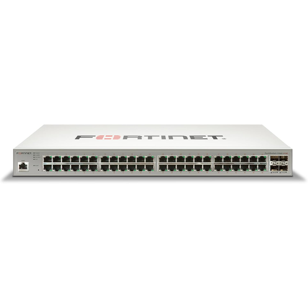 Fortinet FortiSwitch FS-248E-POE 48-Port PoE Rackmount Switch w/ 4x GE ...