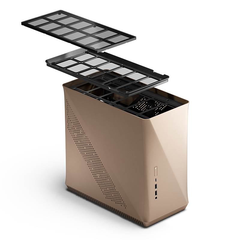 Fractal Design Era Itx Tempered Glass Mini Itx Case Gold Fd Ca Era Itx Chp Mwave