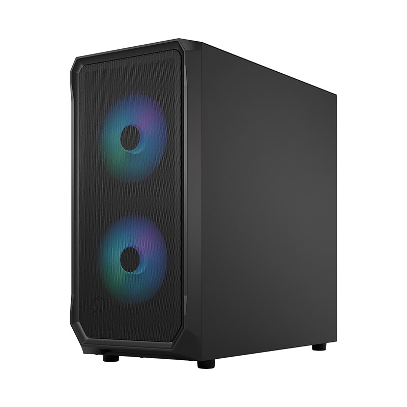 Fractal Design Focus 2 RGB Tempered Glass Mid-Tower ATX Case - Black ...