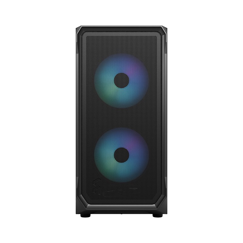 Fractal Design Focus 2 RGB Tempered Glass Mid-Tower ATX Case - Black ...