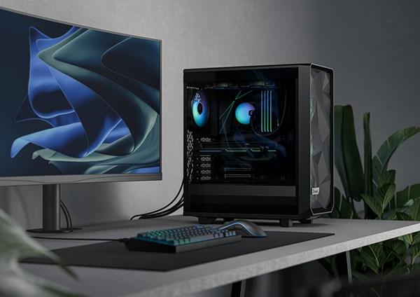 Fractal Design Meshify 2 Compact Lite Rgb Black Tg Light Tint Mid Tower Atx Case Fd C Mel2c 05