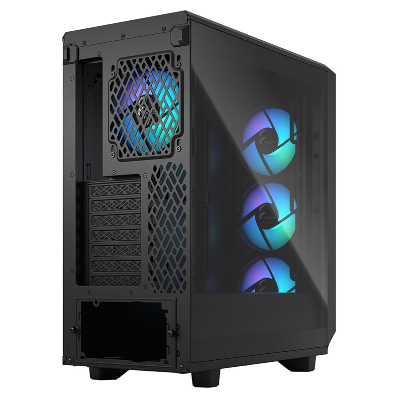 Fractal Design Meshify 2 Compact Lite RGB Black TG Light Tint Mid-Tower ...