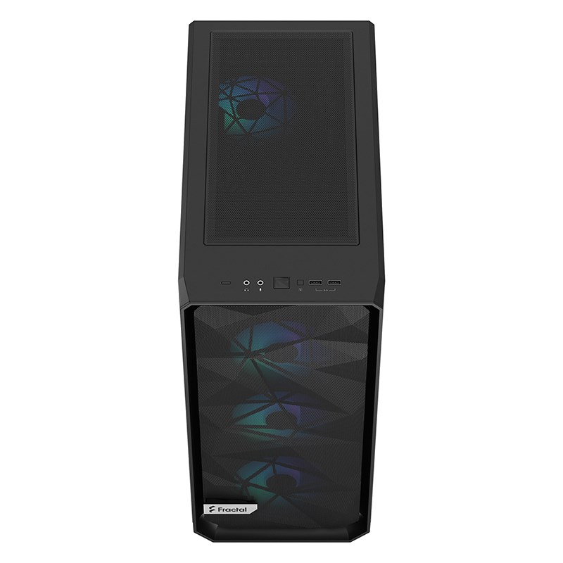 Fractal Design Meshify 2 Compact Lite Rgb Black Tg Light Tint Mid Tower Atx Case Fd C Mel2c 05
