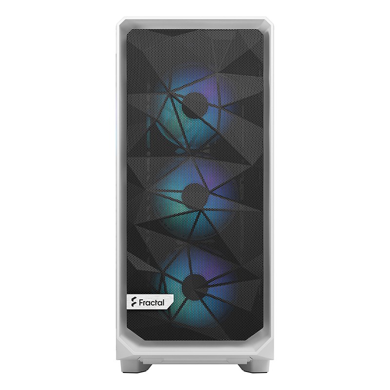 Fractal Design Meshify 2 Compact Rgb White Tg Clear Tint Mid Tower Atx Case Fd C Mes2c 08 Mwave