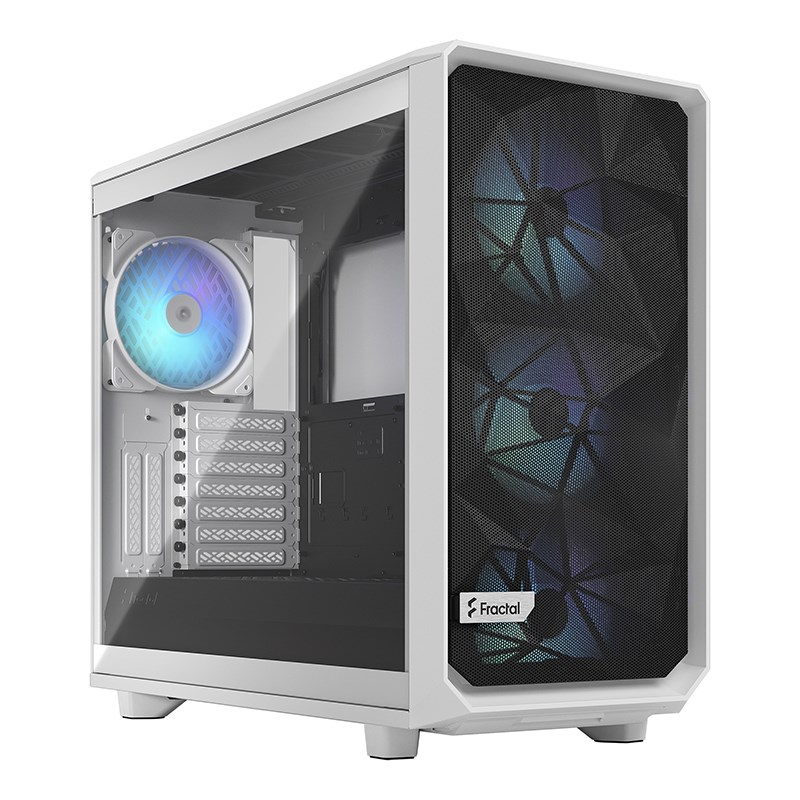 Fractal Design Meshify 2 Rgb Tg Light Clear Tint Mid Tower E Atx Case White Fd C Mes2a 08