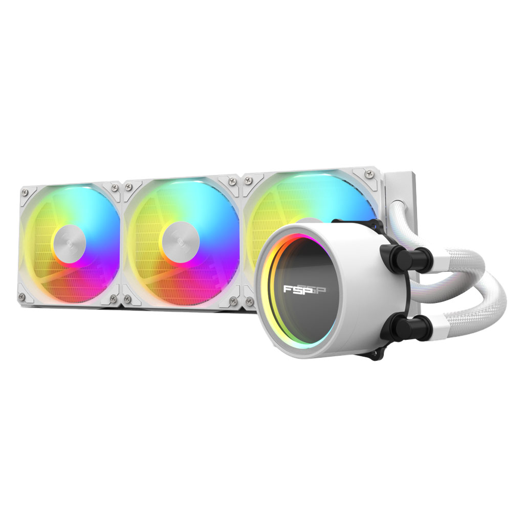 FSP AE36 360mm ARGB AIO Liquid CPU Cooler - White - AE36-W | Mwave