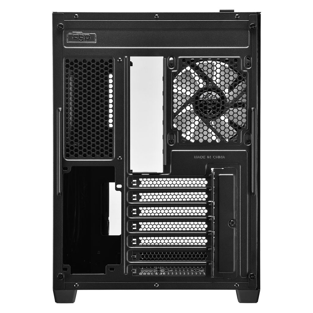 FSP CMT380B Tempered Glass Mid-Tower ATX Case - Black - CMT380B | Mwave