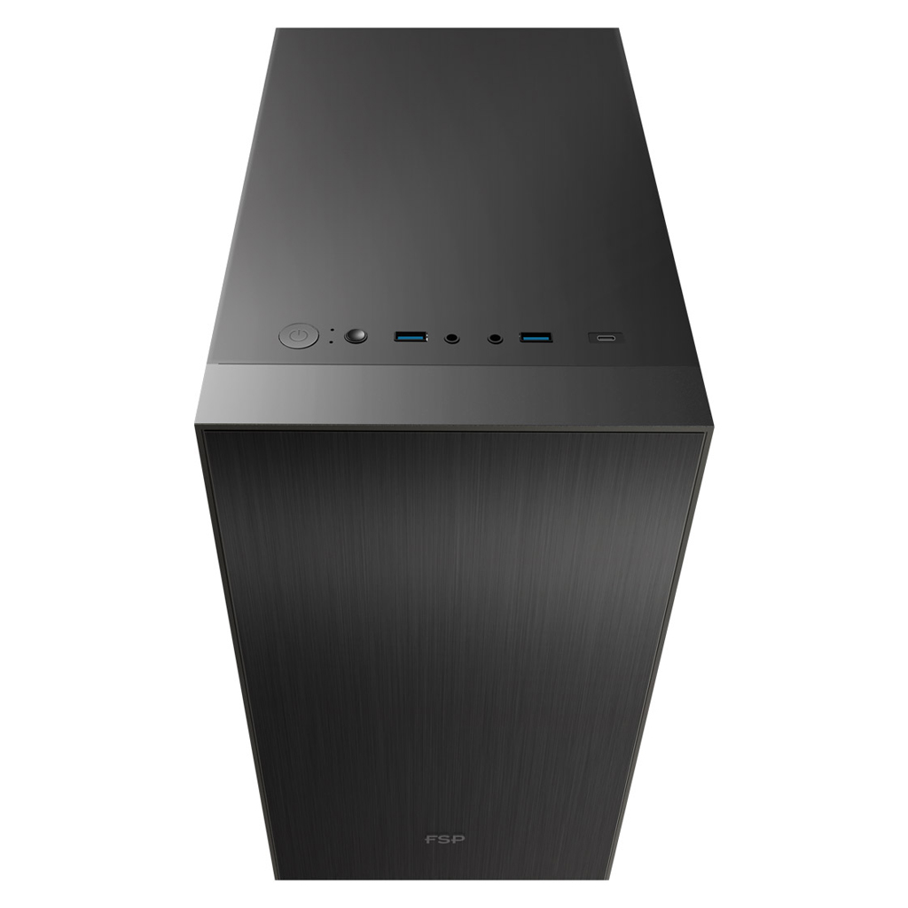 FSP CST220S Silent Tower Micro-ATX Case with FSP HYPER 80+ PRO 550W PSU ...