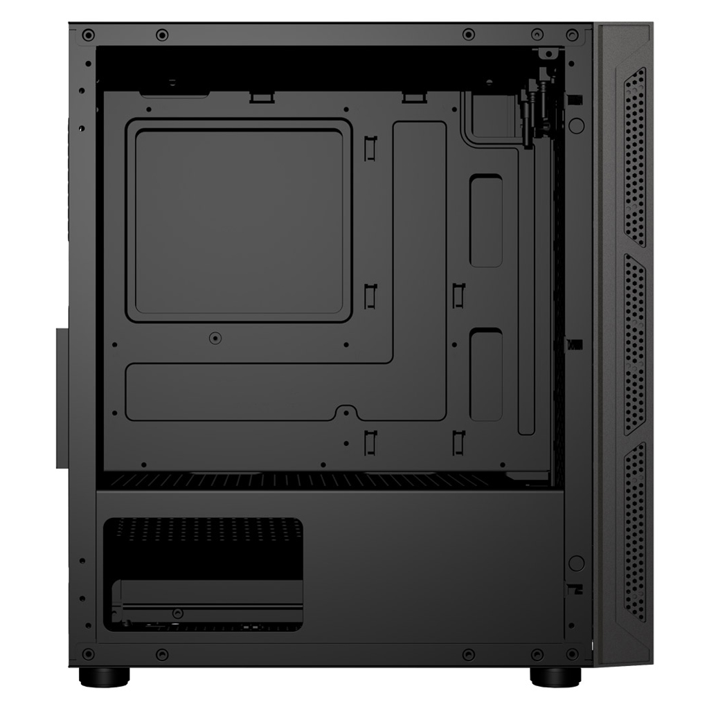 FSP CST220S Silent Tower Micro-ATX Case with FSP HYPER 80+ PRO 550W PSU ...