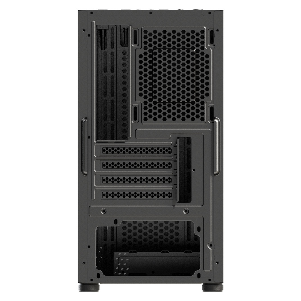 FSP CST220S Silent Tower Micro-ATX Case with FSP HYPER 80+ PRO 550W PSU ...