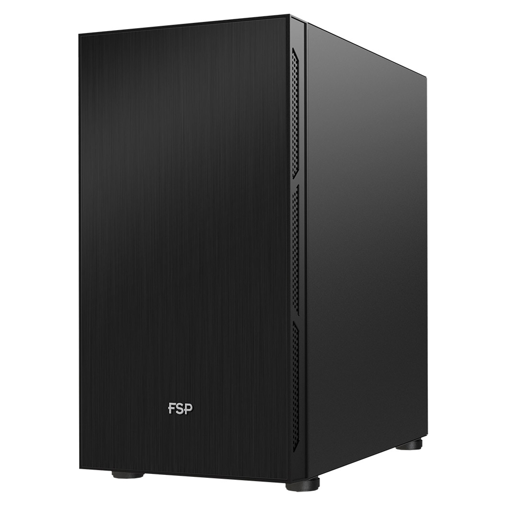 FSP CST220S Silent Tower Micro-ATX Case with FSP HYPER 80+ PRO 550W PSU ...