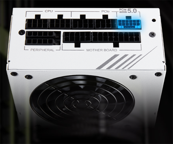 FSP Dagger Pro 850W 80+ Gold SFX Fully Modular PCIe 5.0 Power Supply - White - SDA2-850, GEN5, W ...