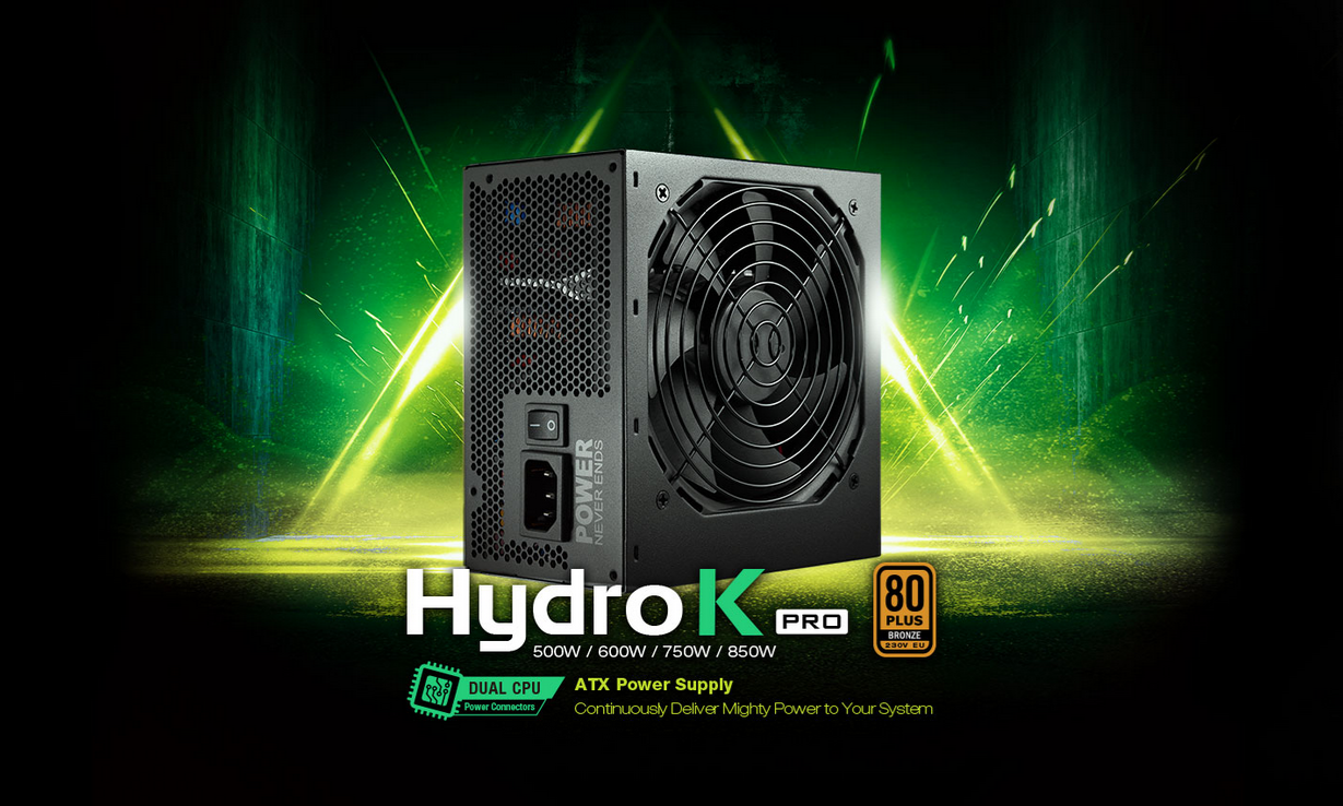 FSP Hydro K PRO 600W 80+ Bronze ATX Non-Modular Power Supply - HP2-600 ...