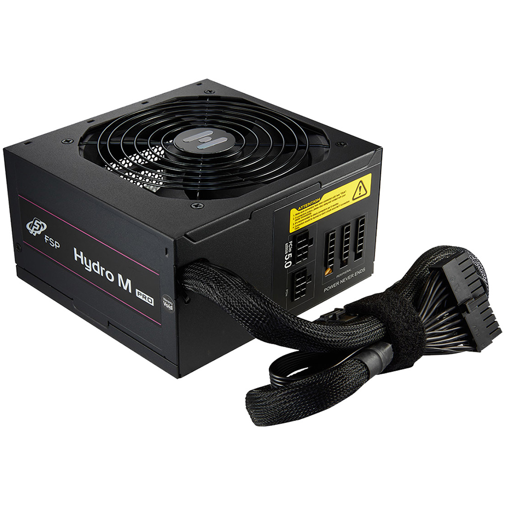 FSP Hydro M PRO 800W 80+ Bronze ATX PCIe5.0 Semi-Modular Power Supply ...