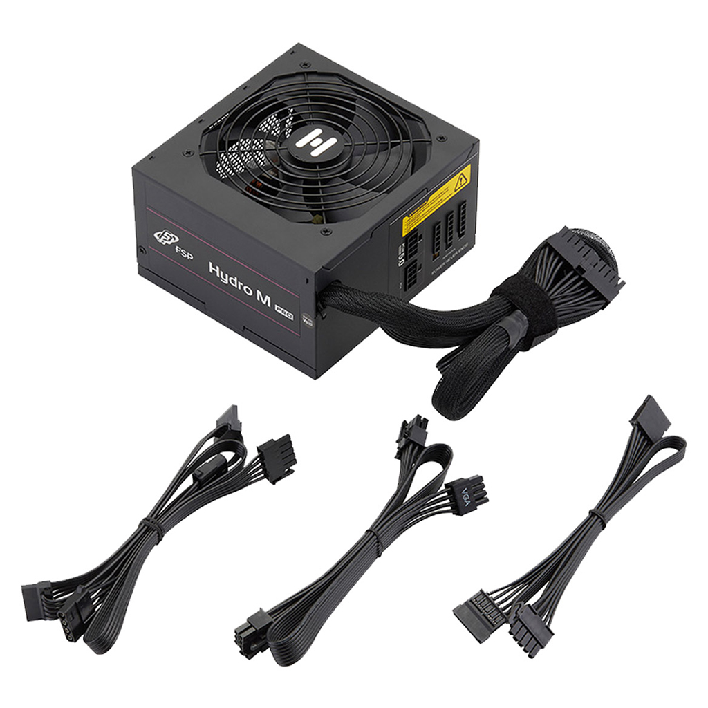 FSP Hydro M PRO 800W 80+ Bronze ATX PCIe5.0 Semi-Modular Power Supply ...