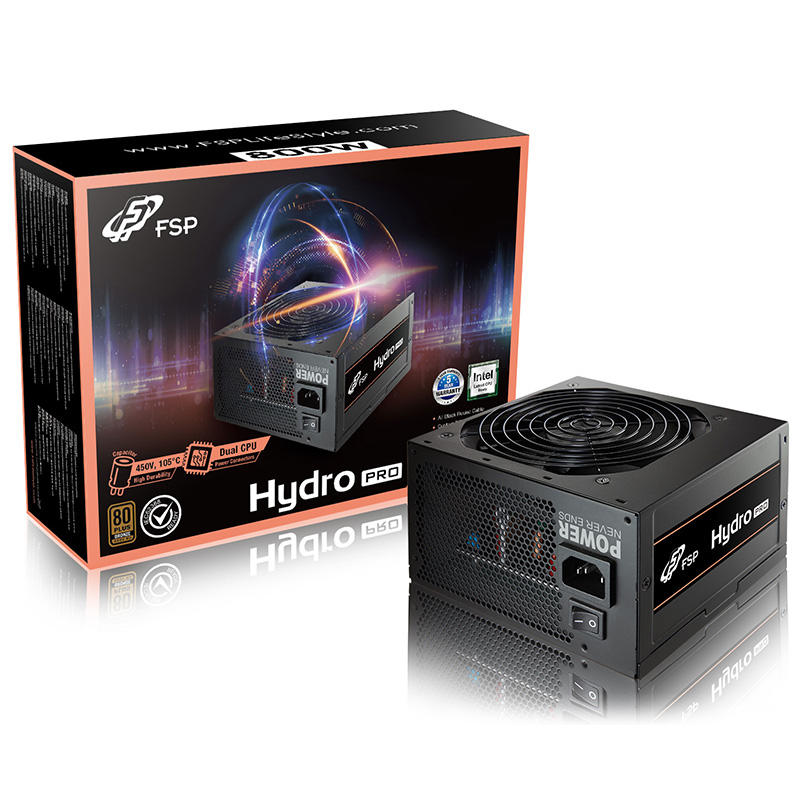 FSP Hydro PRO HP2-800 800W 80+ Bronze Non-Modular ATX Power Supply ...
