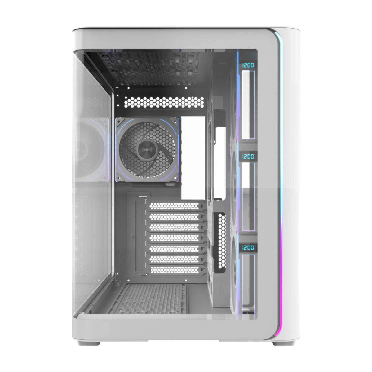 FSP M580 PLUS ARGB ATX Mid-Tower Case - White - M580-WP | Mwave