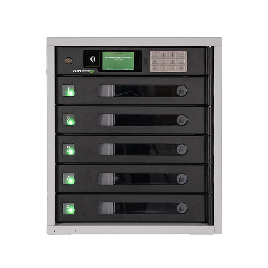 PC Locs FUYL Tower Pro 5 Smart Locker - Cloud Essentials Enabled ...