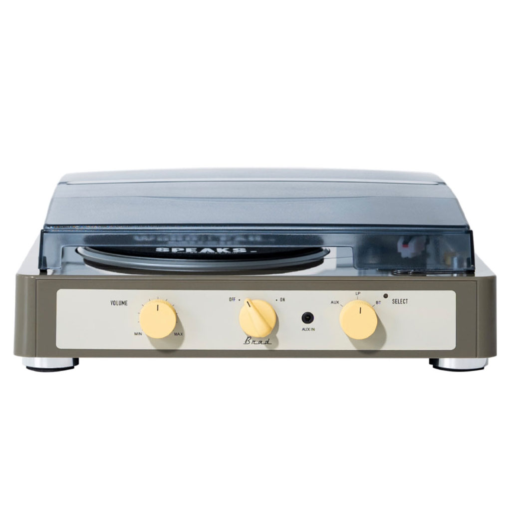 Gadhouse Brad MKII Record Player - Grey + Bundled Record Storage Crate ...