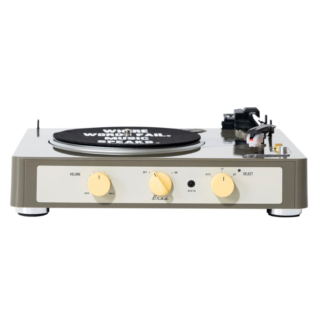 Gadhouse Brad MKII Record Player - Grey + Bundled Record Storage Crate ...