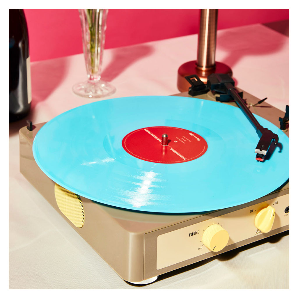 Gadhouse Brad MKII Record Player - Grey + Bundled Record Storage Crate ...