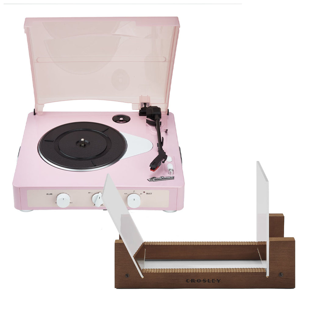 Gadhouse Brad MKII Record Player - Limited Edition Pink Pink + Bundled ...