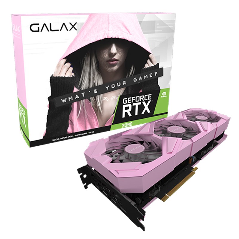 GALAX GeForce RTX 3090 EX Gamer 1-Click OC 24GB Video Card - Pink - RTX ...