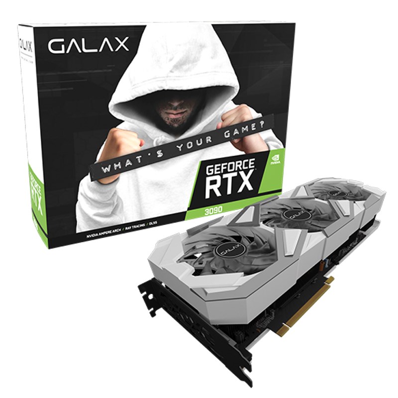 GALAX GeForce RTX 3090 EX Gamer 1-Click OC 24GB Video Card - White ...