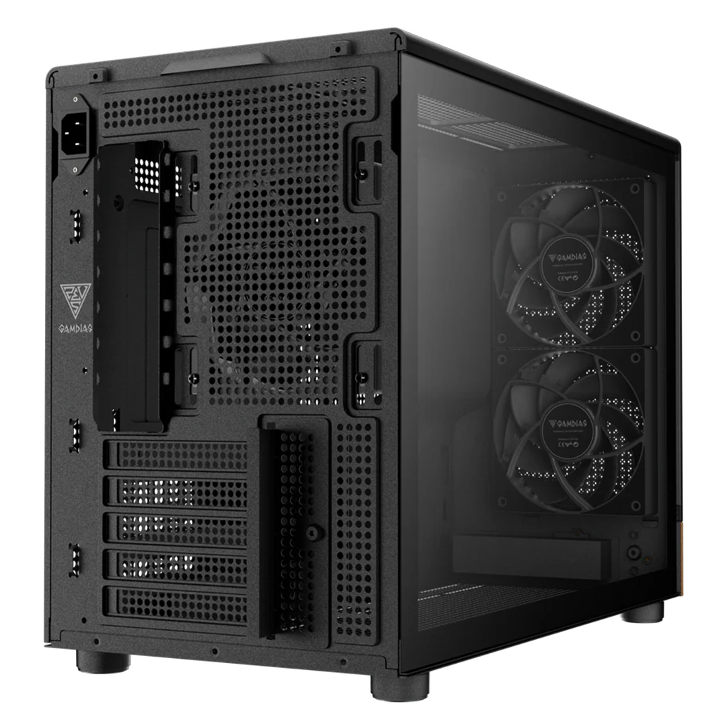Gamdias ATHENA M4M Wood Tempered Glass Panel Micro ATX Case ...