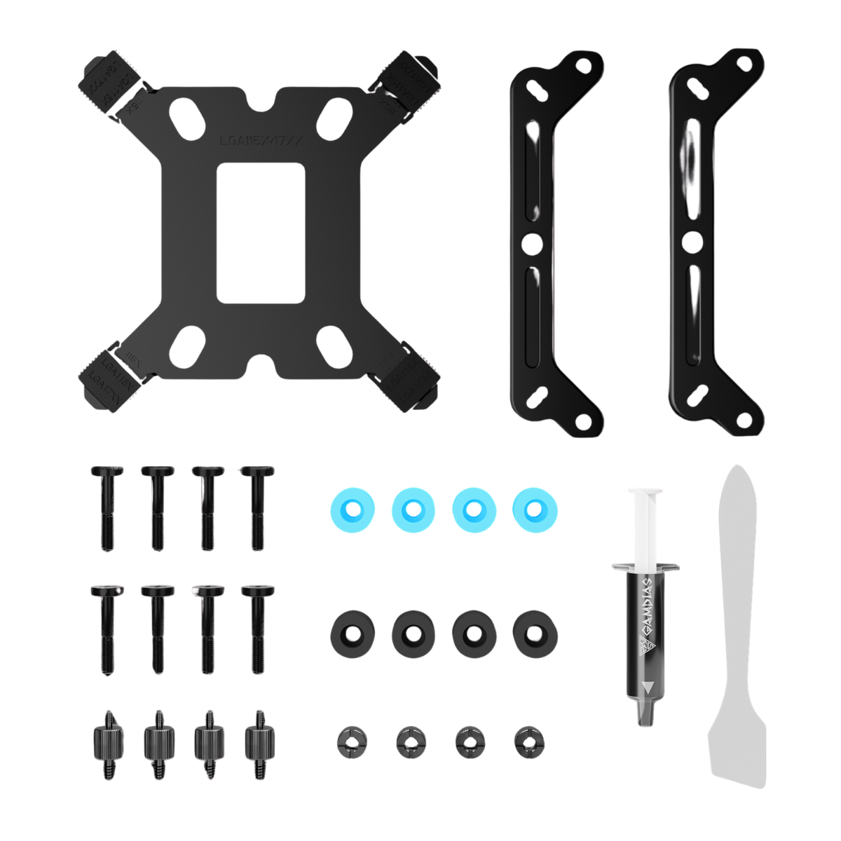 Gamdias BOREAS E2-41D CPU Cooler - Black - BOREAS E2-41D BK | Mwave