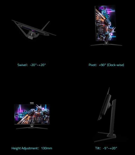 Gigabyte AORUS FO27Q3 27" 2K 360Hz 0.03ms HDR400 QD-OLED Gaming Monitor ...