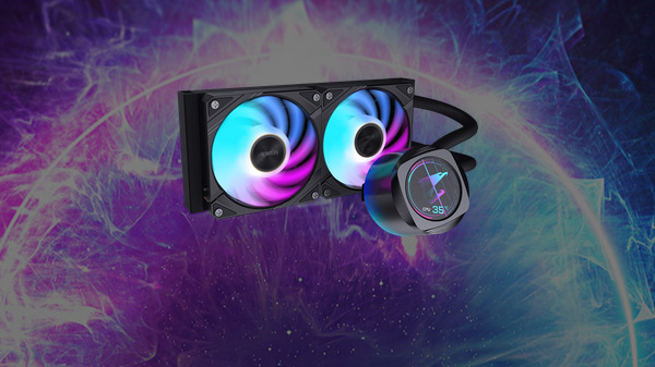 Gigabyte AORUS WATERFORCE X II 240 AIO 240mm ARGB LCD Liquid CPU Cooler ...