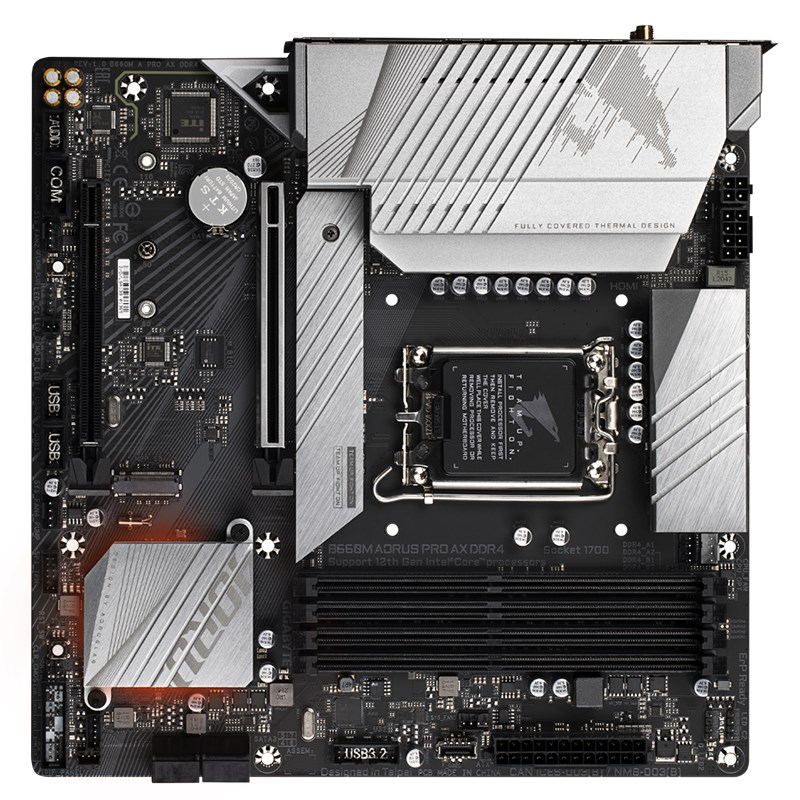 Gigabyte B660M AORUS PRO AX DDR4 LGA 1700 Micro-ATX Motherboard - B660M ...
