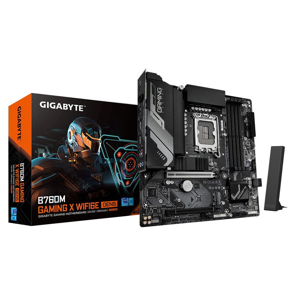 Gigabyte B760M GAMING X WIFI 6E GEN 5 Intel LGA 1700 Micro-ATX ...