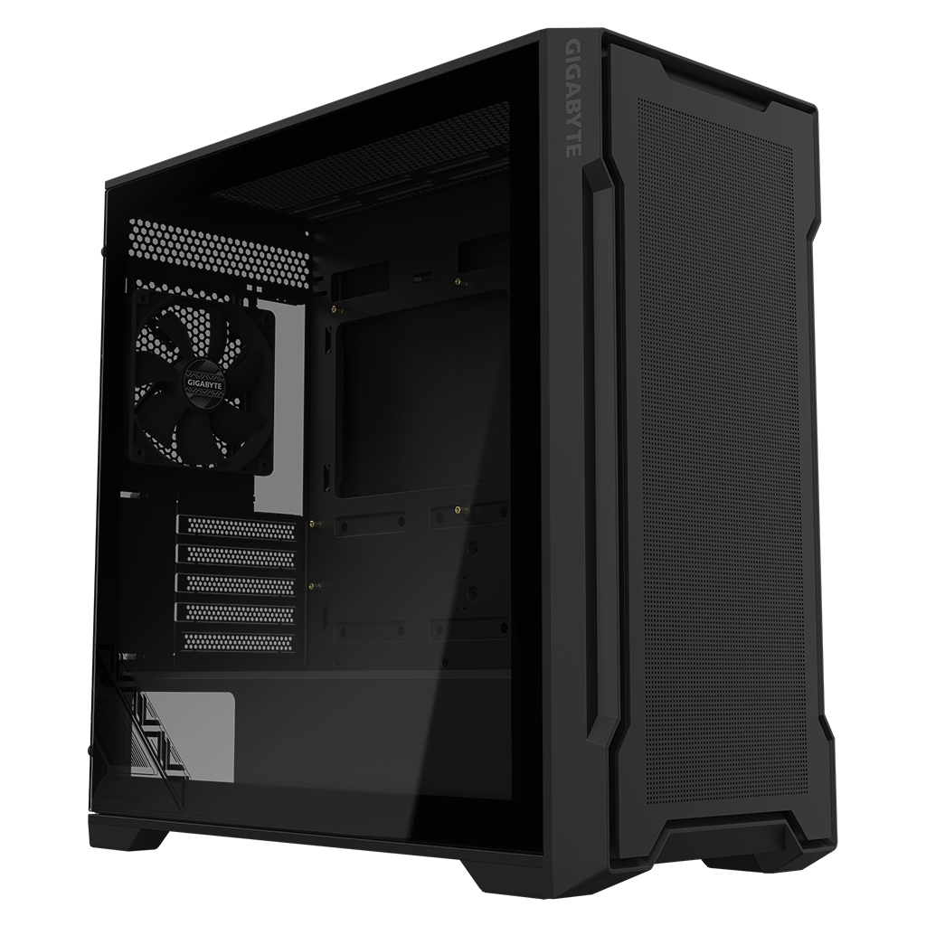 Gigabyte C102 GLASS Tempered Glass Mid Tower Micro ATX Case - Black - GB-C102G | Mwave