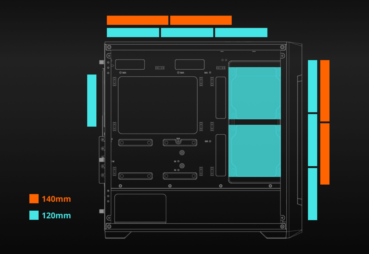 Gigabyte C102 GLASS Tempered Glass Mid Tower Micro ATX Case - Black ...