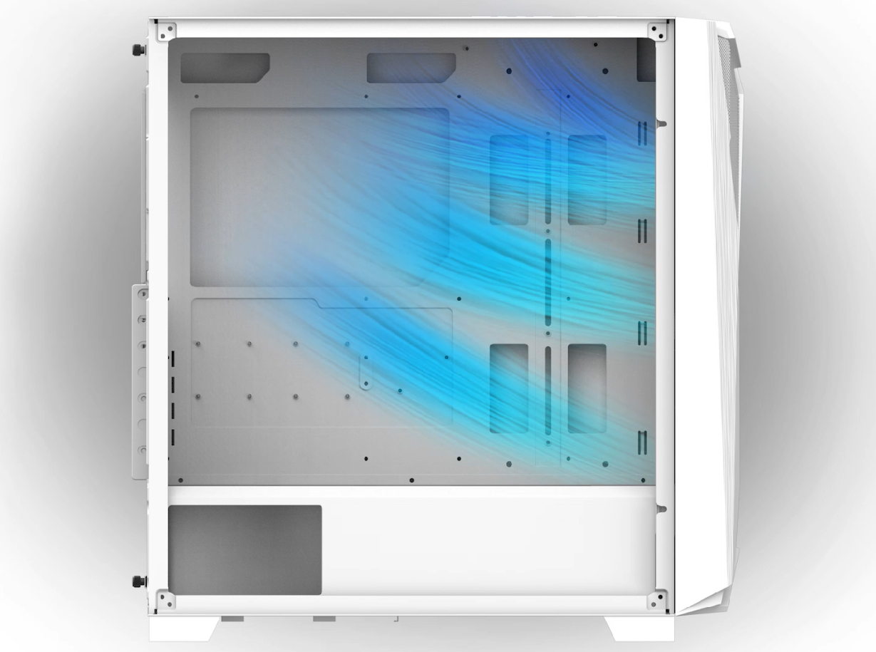 Gigabyte C301 GLASS V2 Tempered Glass Mesh RGB Mid-Tower E-ATX Case ...