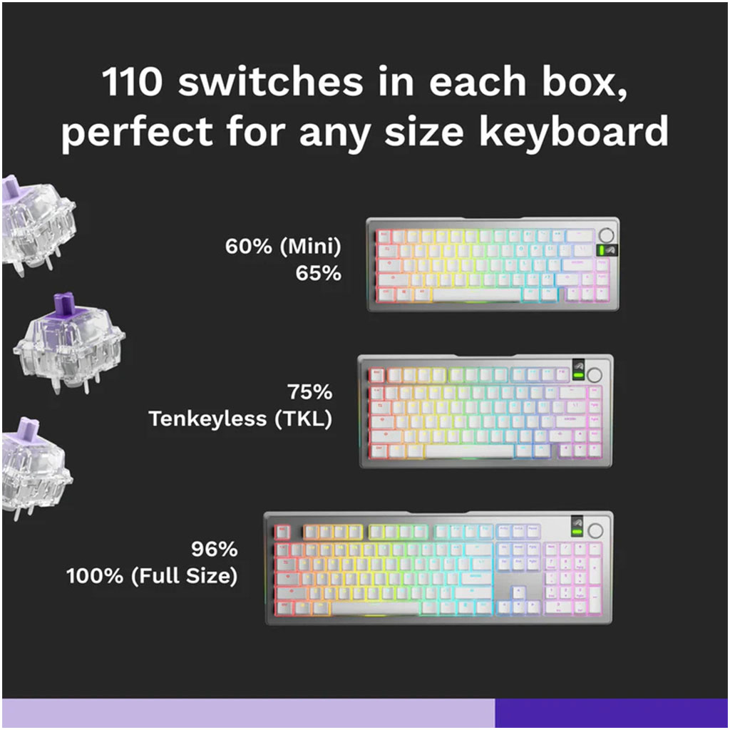 Glorious Mako MX Tactile Standard Switches - 110 Pack - GLO-KB-ACC-SWT ...