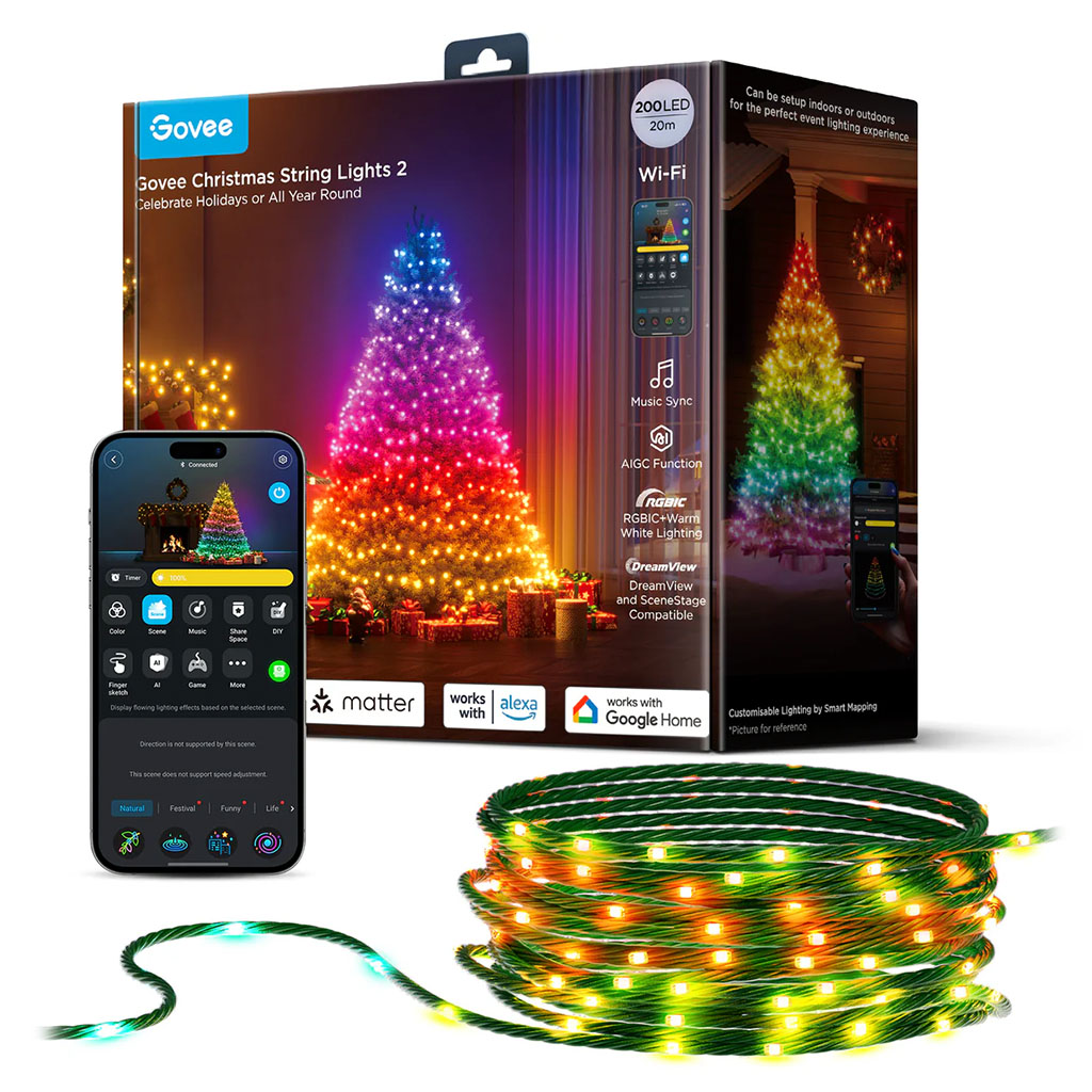 Govee 20m Christmas String Lights 2S - H70C4542 | Mwave